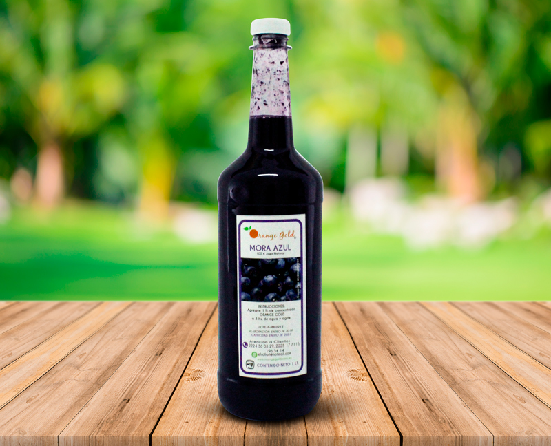 Concentrado de Mora Azul para jugo. Rendimiento 1:7 - Orange Gold